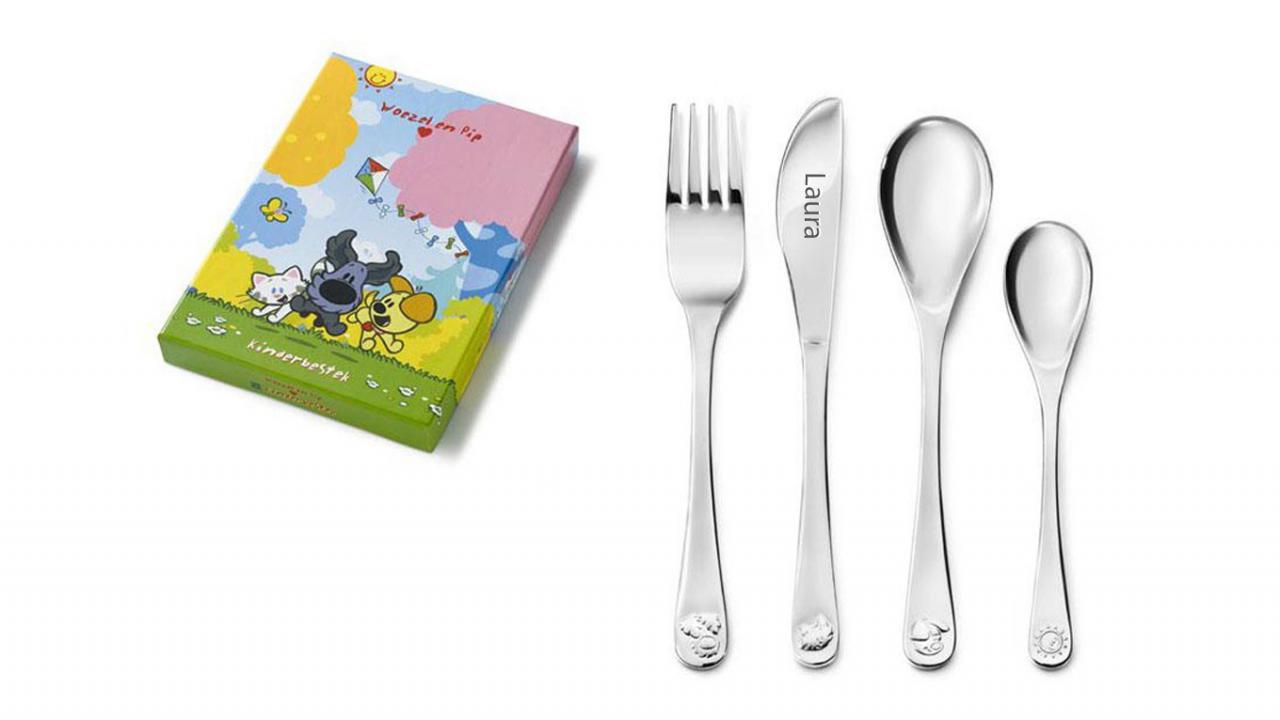 Kinderbesteck-Set, mit Gravur | Kidsahoi.ch