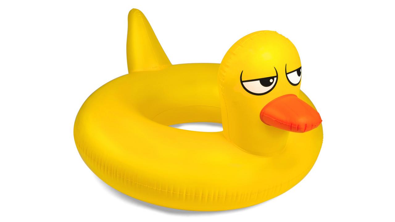 Bouée gonflable, Canard géant, Ø 1.3m | Cadeaux24