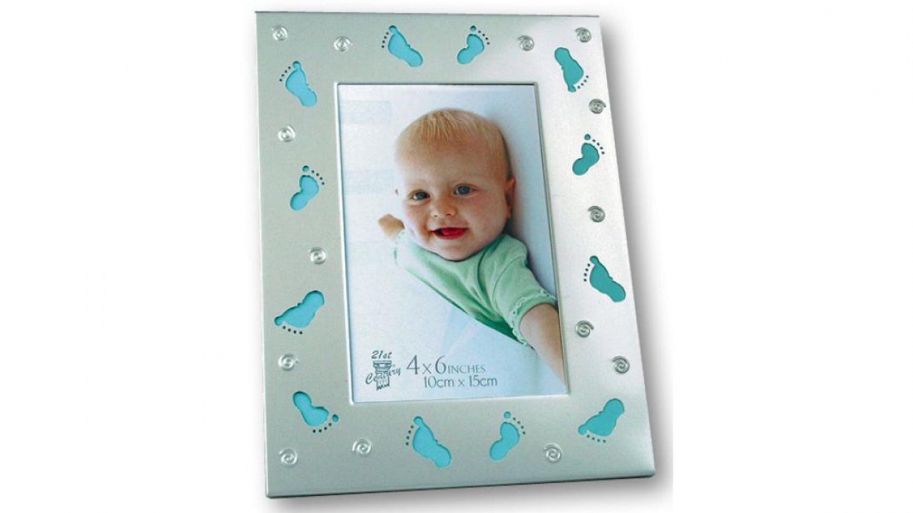Cadre photo bleu, pour bébé | Cadeaux24