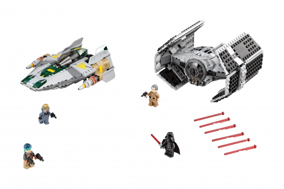 Vader s TIE Advanced Vs A Wing Starfighter LEGO Star Wars 1 vader-s-tie-advanced-vs-a-wing-starfighter-lego-star-wars-1