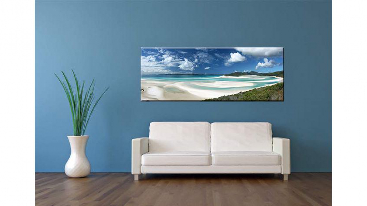 Acrylglasbild - Whitehaven Beach - Panorama - in div. Grössen erhältlich