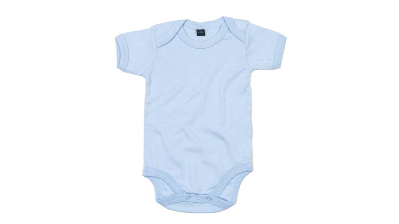 Body bébé bateau manches courtes bleu ciel, 0 - 3 mois | Cadeaux24