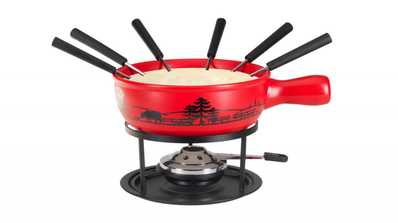 Kit de fondue au fromage Ø 22 cm, 9 pièces | Cadeaux24