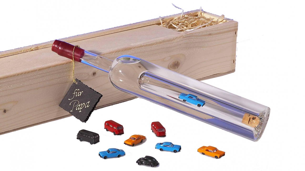 Auto Flaschenpost, personalisierbar | geschenkparadies.ch