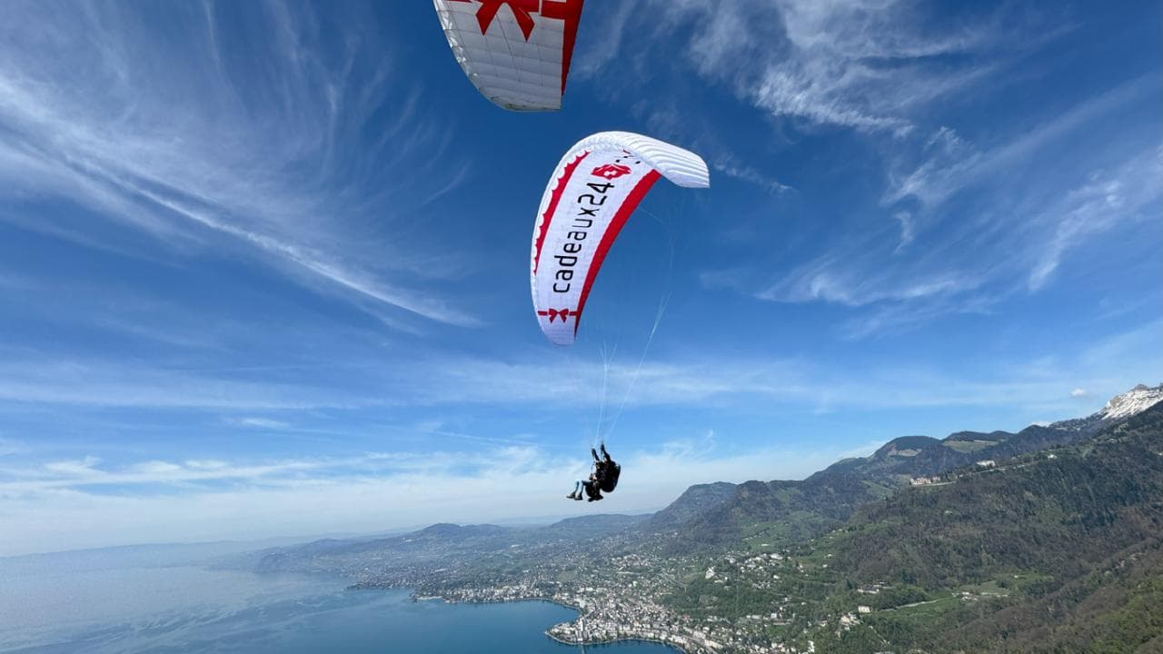 Gleitschirm Tandemflug - Gleitschirm fliegen in Villeneuve 4