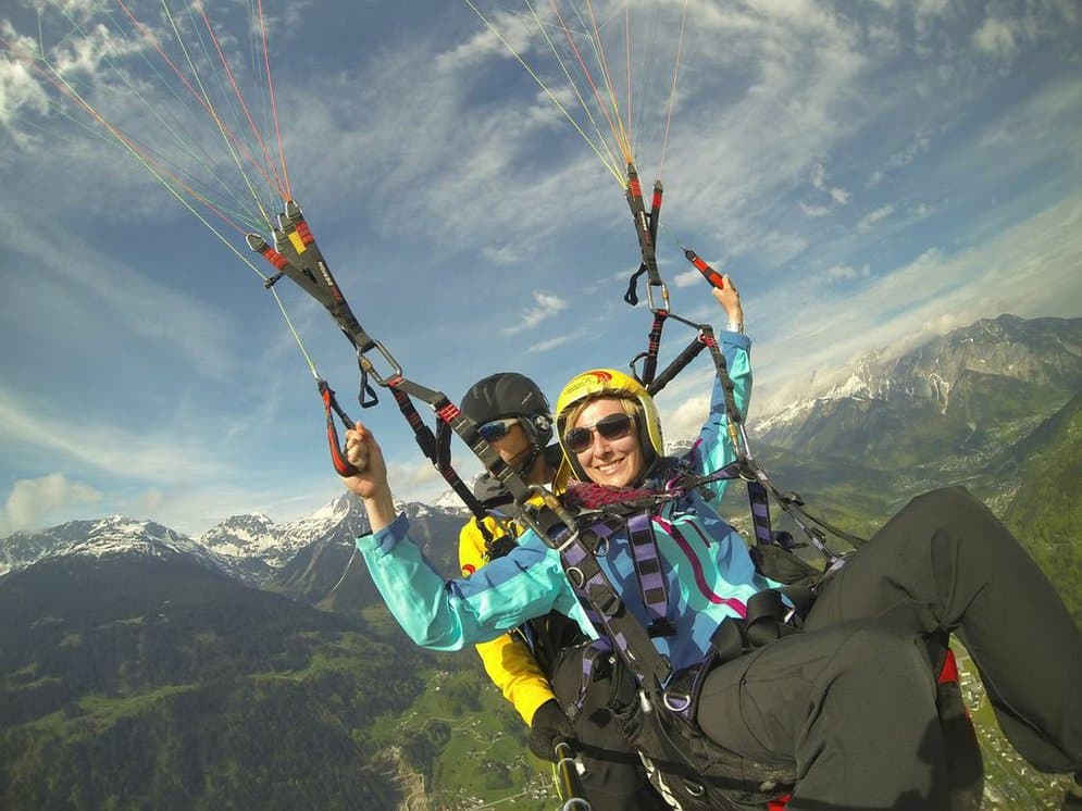 Gleitschirm Tandemflug - Gleitschirmfliegen über dem Montafon 2